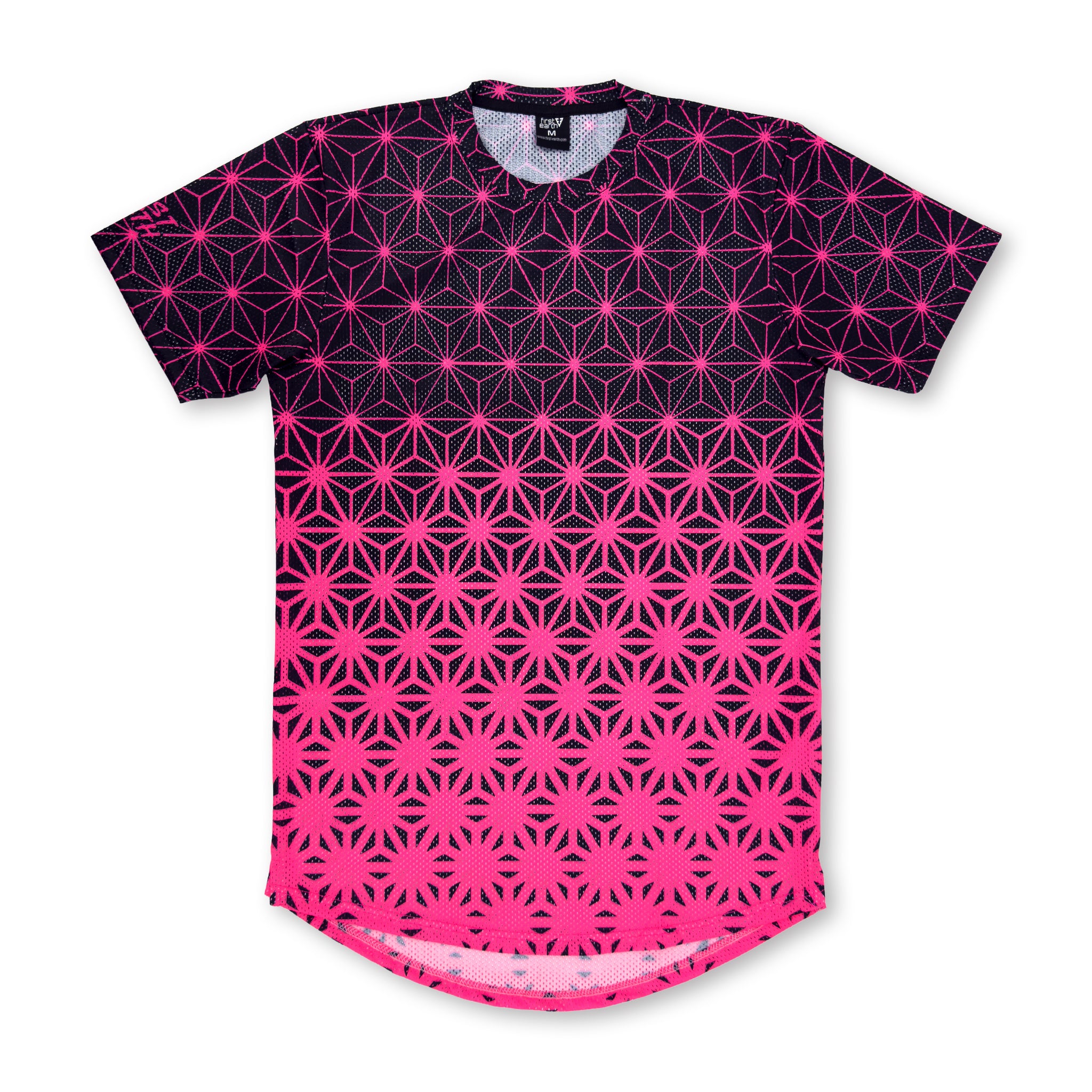 Asanoha Pink - UV - Mesh T-Shirt – First Earth