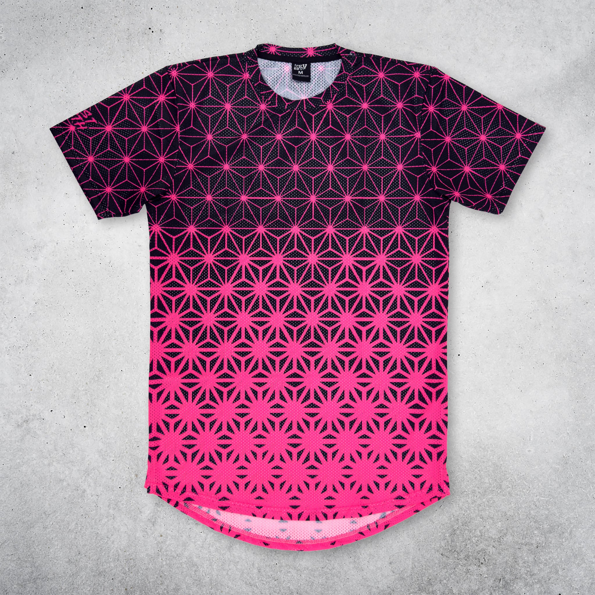 Asanoha Pink - UV - Mesh T-Shirt – First Earth